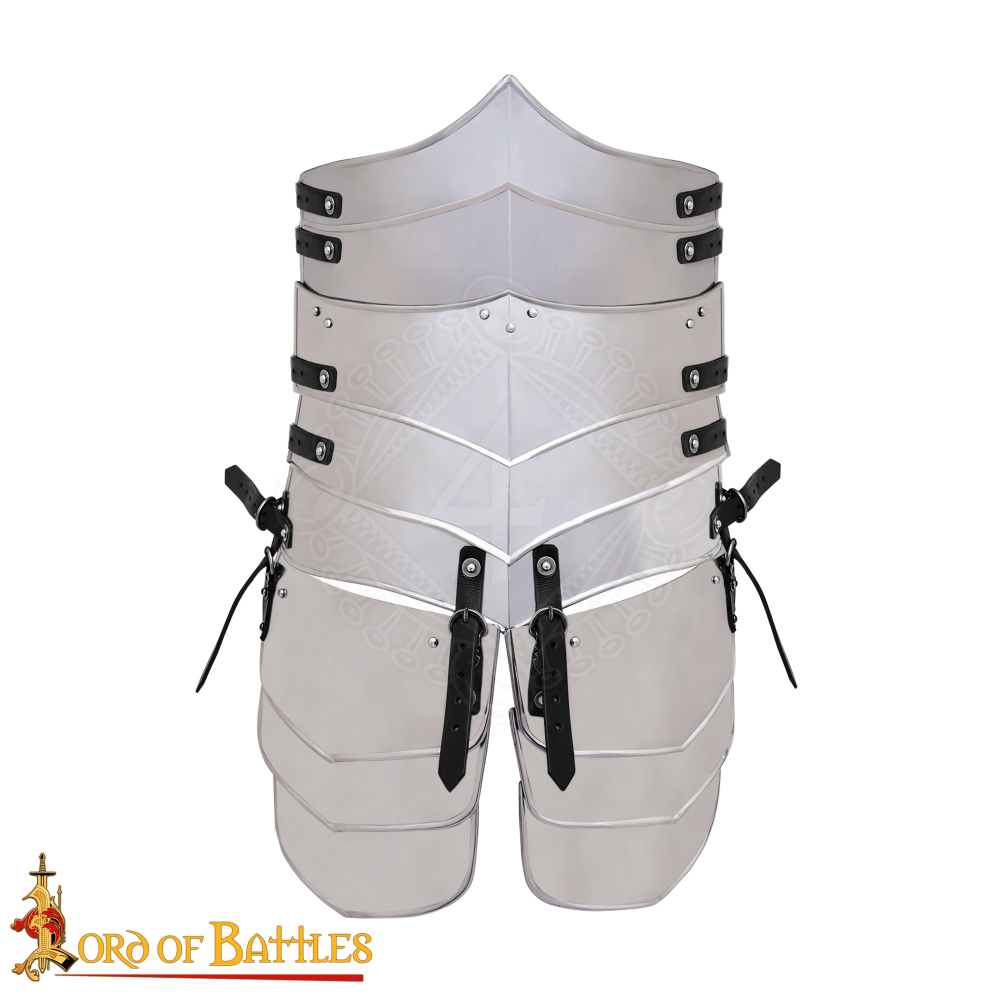 Lady Cuirass with Tassets (Front & Back) A Steel | Outfit4events