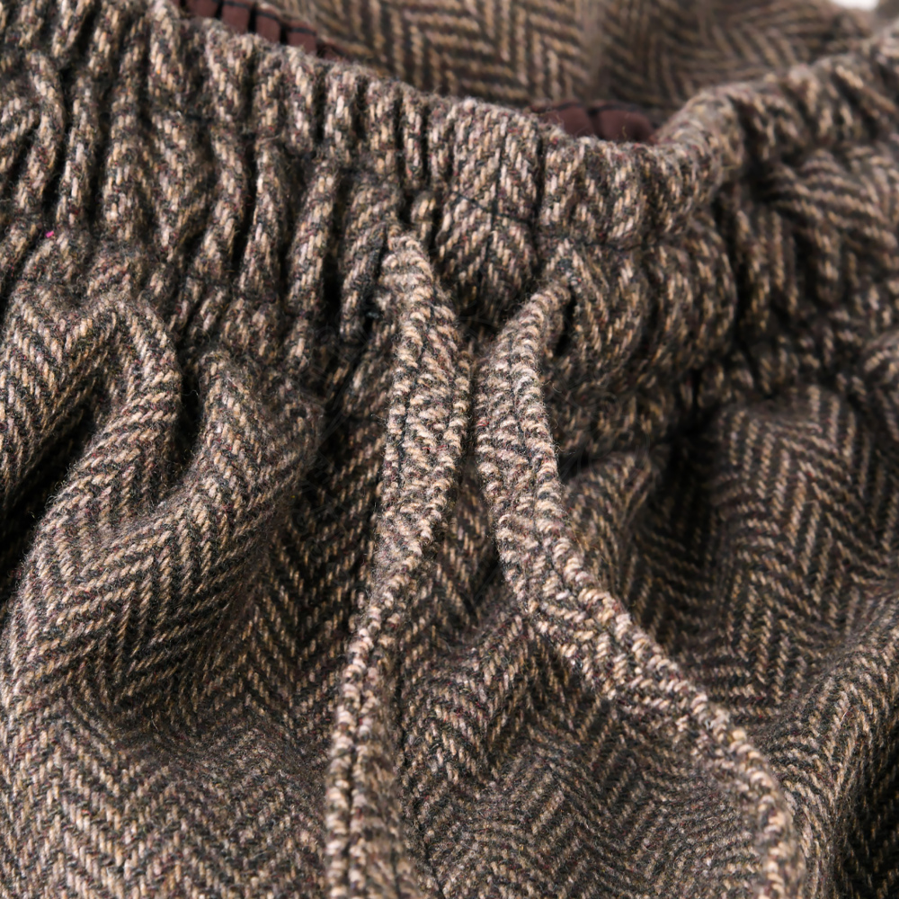 Viking Rus Trousers Tjore – Wool Blend, Herringbone, Brown | Outfit4Events