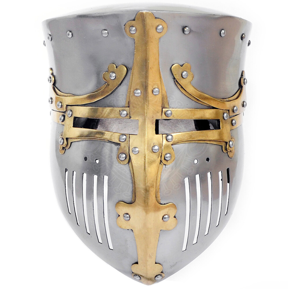 Early Great Helmet, Crusader Pot Helm, 13th C., 1.2 mm Steel ...