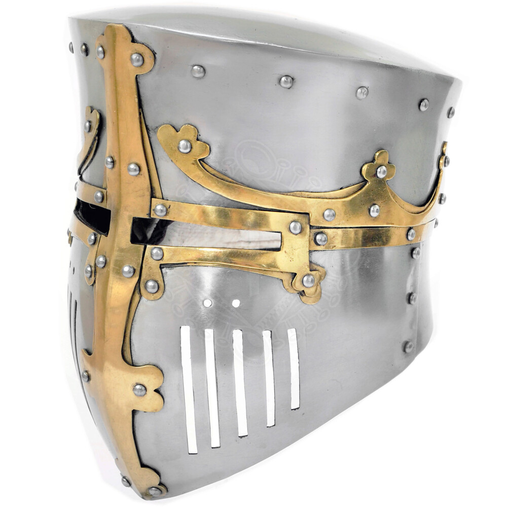 Early Great Helmet, Crusader Pot Helm, 13th C., 1.2 mm Steel ...