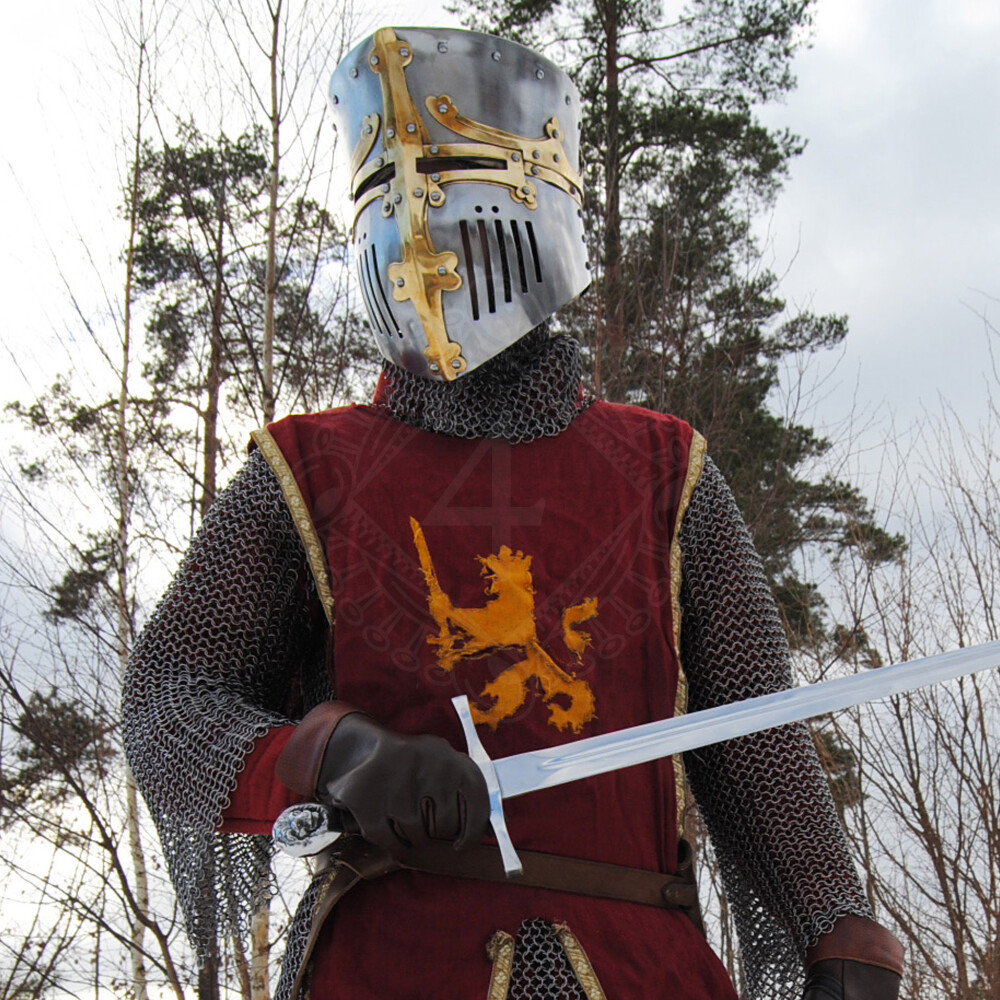 Early Great Helmet, Crusader Pot Helm, 13th C., 1.2 mm Steel ...