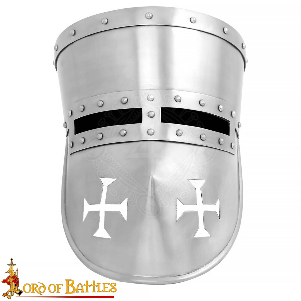 Flat-topped Crusader Helm, 13th century | Outfit4events