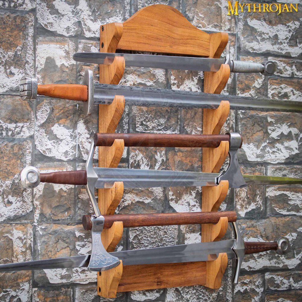 Wall Holder for 6 Swords Made of Solid Wood | Outfit4events