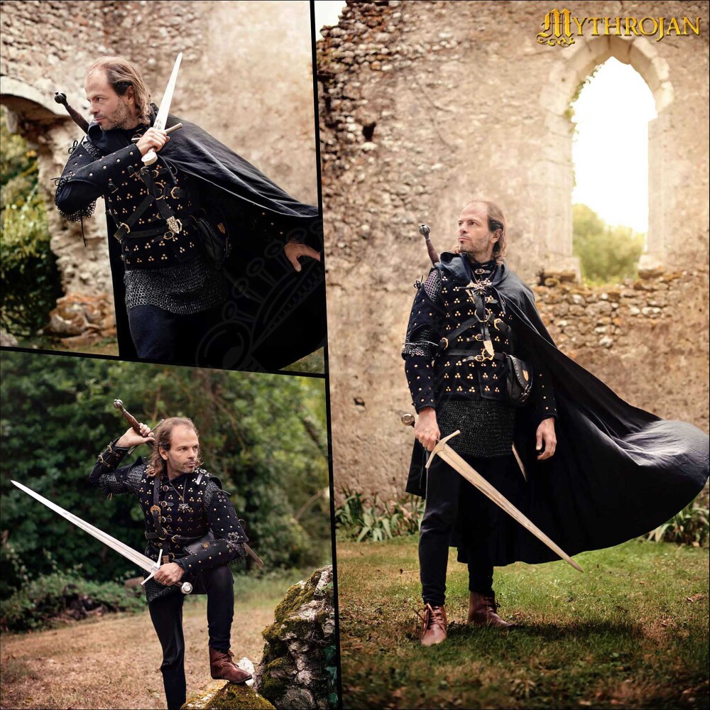 Noble Sword Back Sheath for LARP, Cosplay and Medieval Events, Black ...