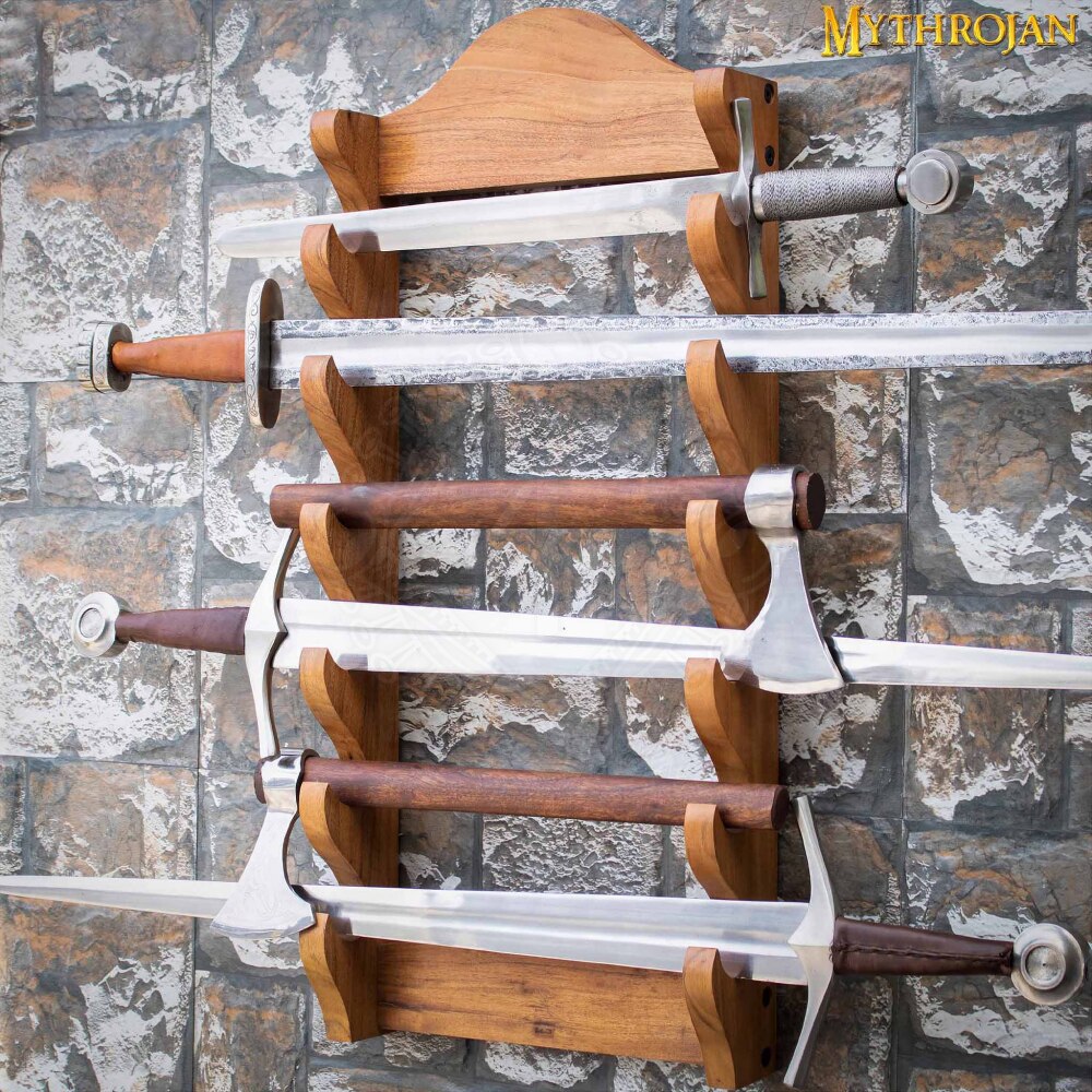 Wall Holder for 6 Swords Made of Solid Wood | Outfit4events