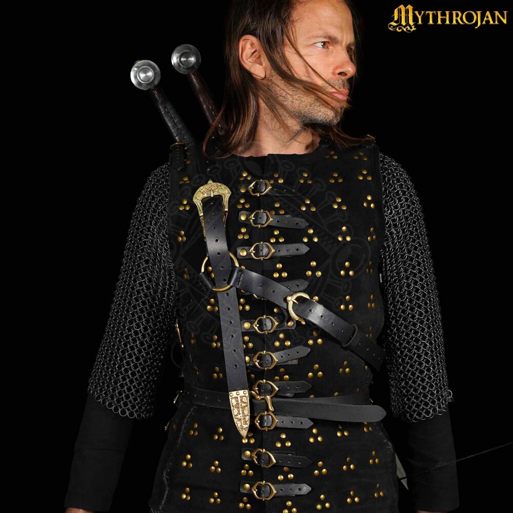 Noble Sword Back Sheath for LARP, Cosplay and Medieval Events, Black ...