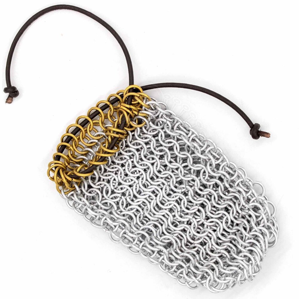 Dice Bag, Dice Pouch Made of Chainmail with Drawstring For LARP ...