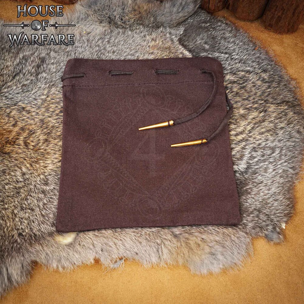 Robust Cotton Canvas Medieval Drawstring Pouch | Outfit4events