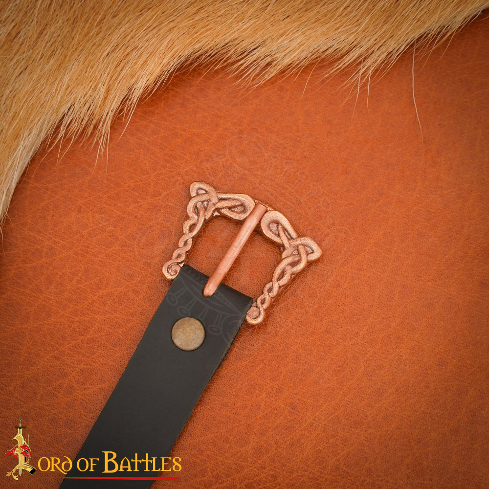 Viking Belt Buckle with Knot Pattern Relief, Lost-wax Cast Bronze ...