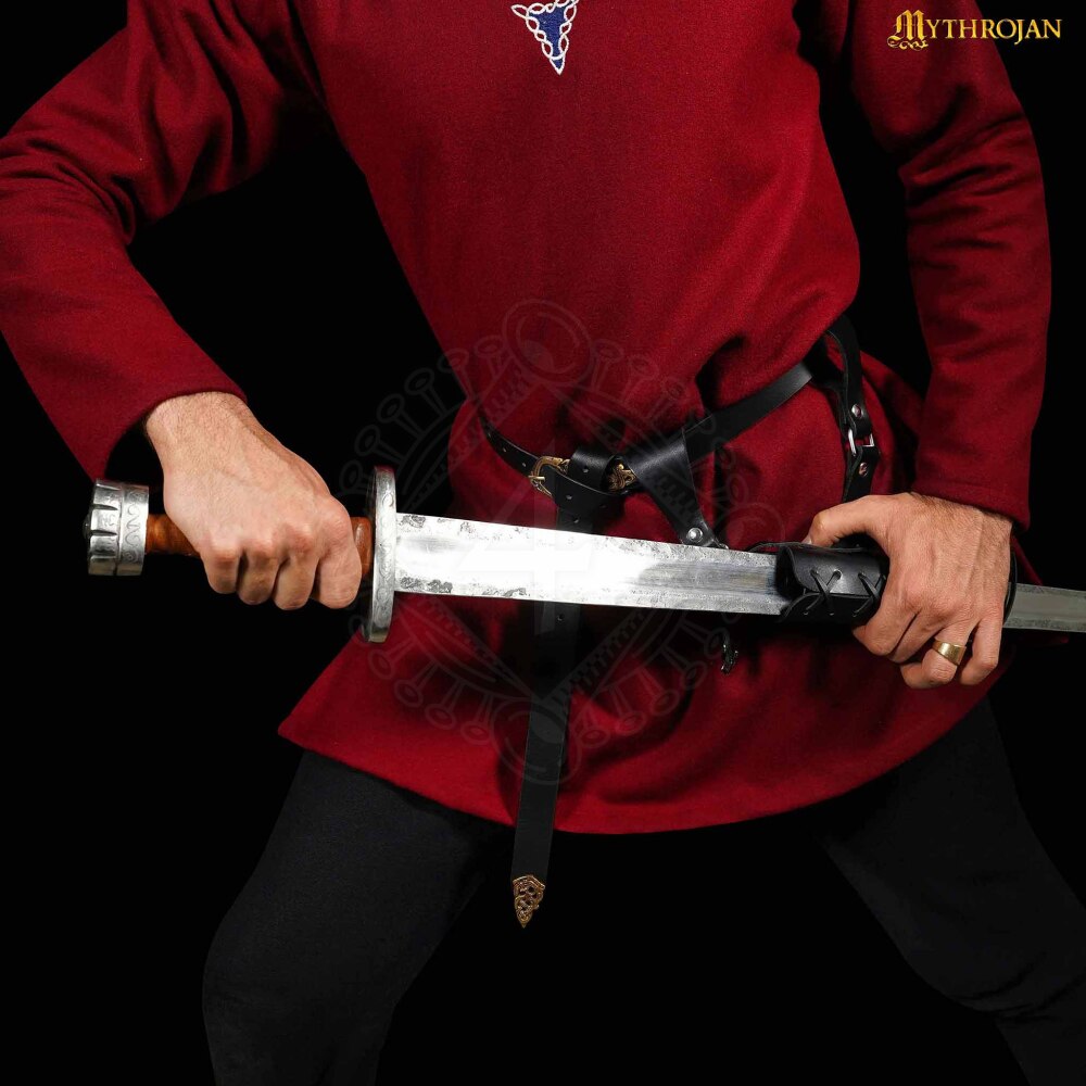 Medieval Leather Sword Frog Universal Rapier Broadsword and Cutlass ...