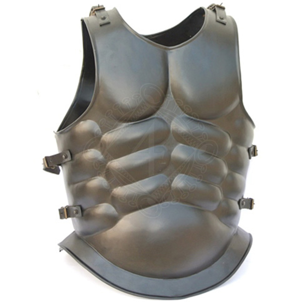 Lorica Musculata Roman Muscle Cuirass, Steel with Black Finish ...