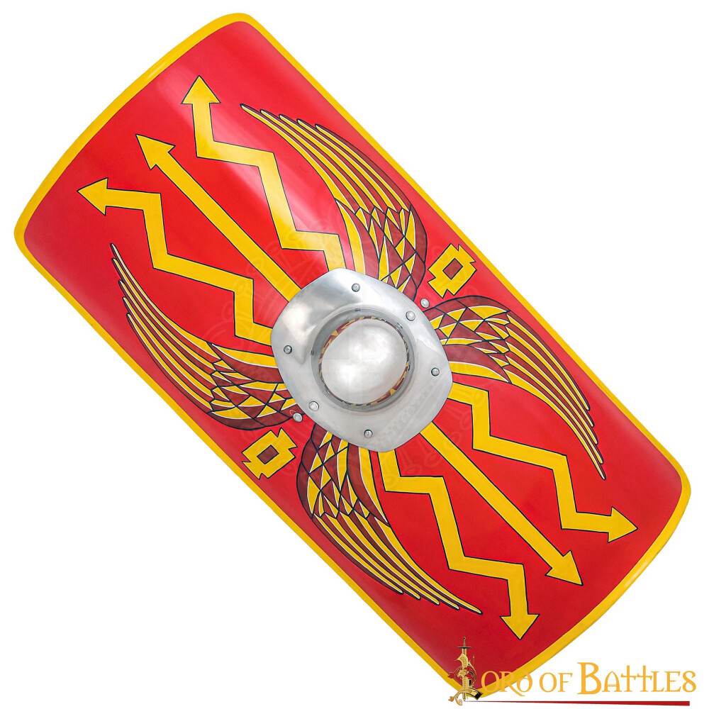 Ornamental Scutum Shield 76x51cm with Steel Umbo | Outfit4events