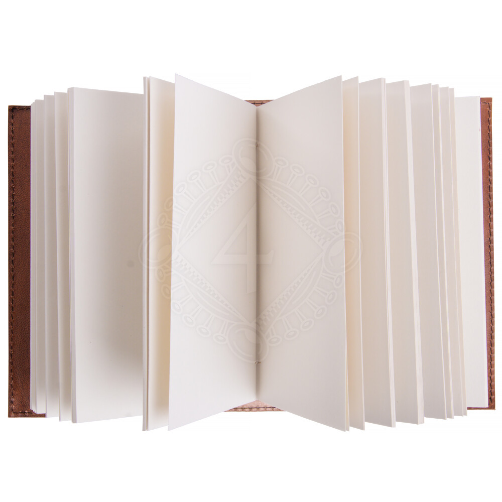 Leather notebook with nautical compass symbol | Outfit4events