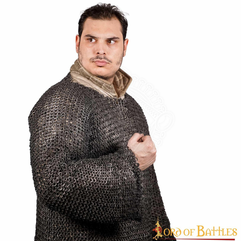 Titanium Chainmail Hauberk, Riveted Flat Rings, ID 9 mm | Outfit4events