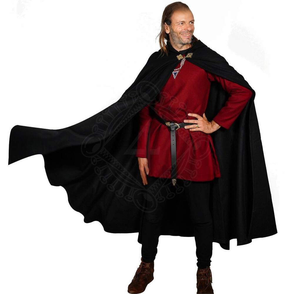 Woolen Hooded Cloak/Cape with Brass Cloak Clasp | Outfit4events