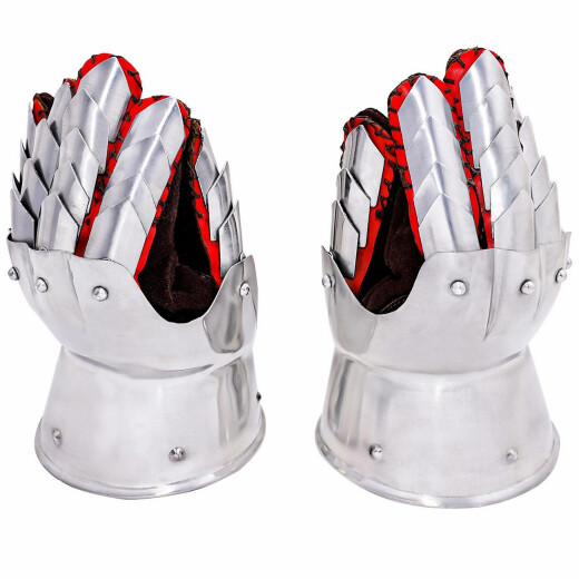 Fantasy hourglass gauntlets with inner leather gloves | Outfit4events