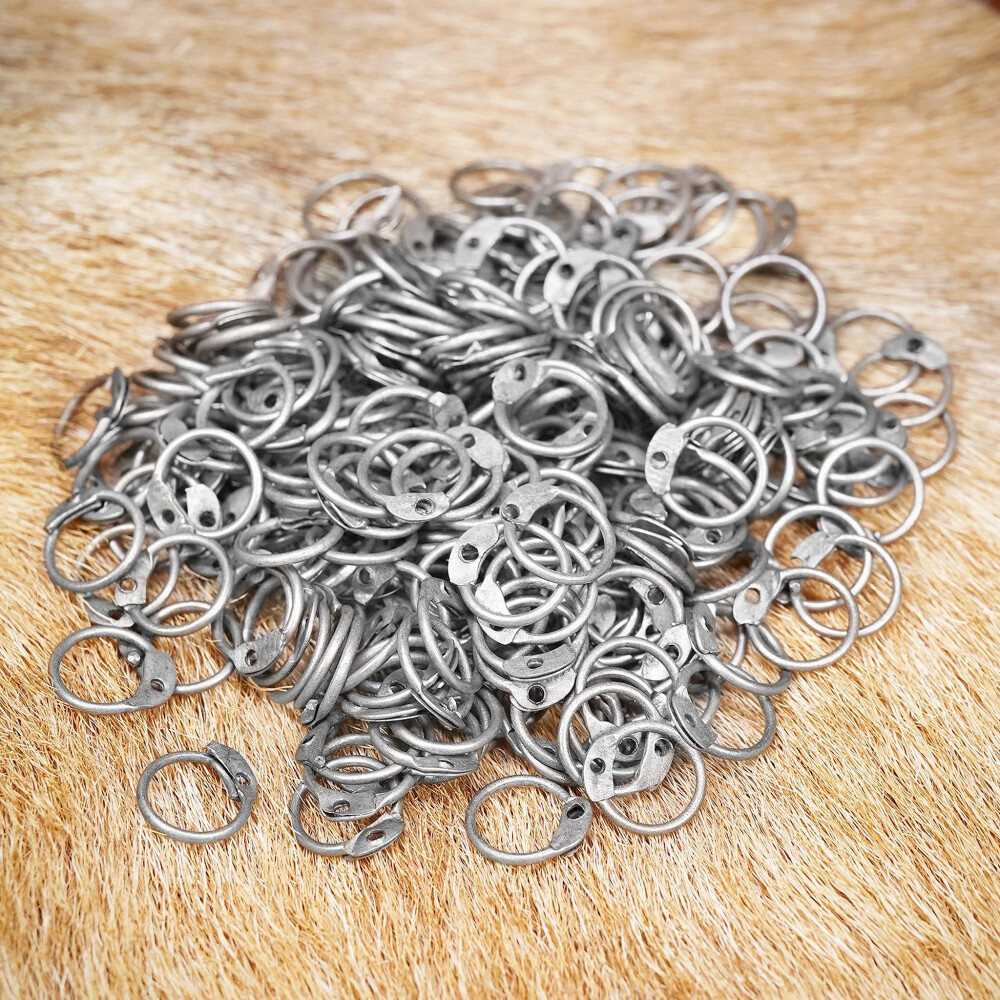 Loose Round Rings with Dome Rivets, ID 9mm gauge 18 Mild Steel ...