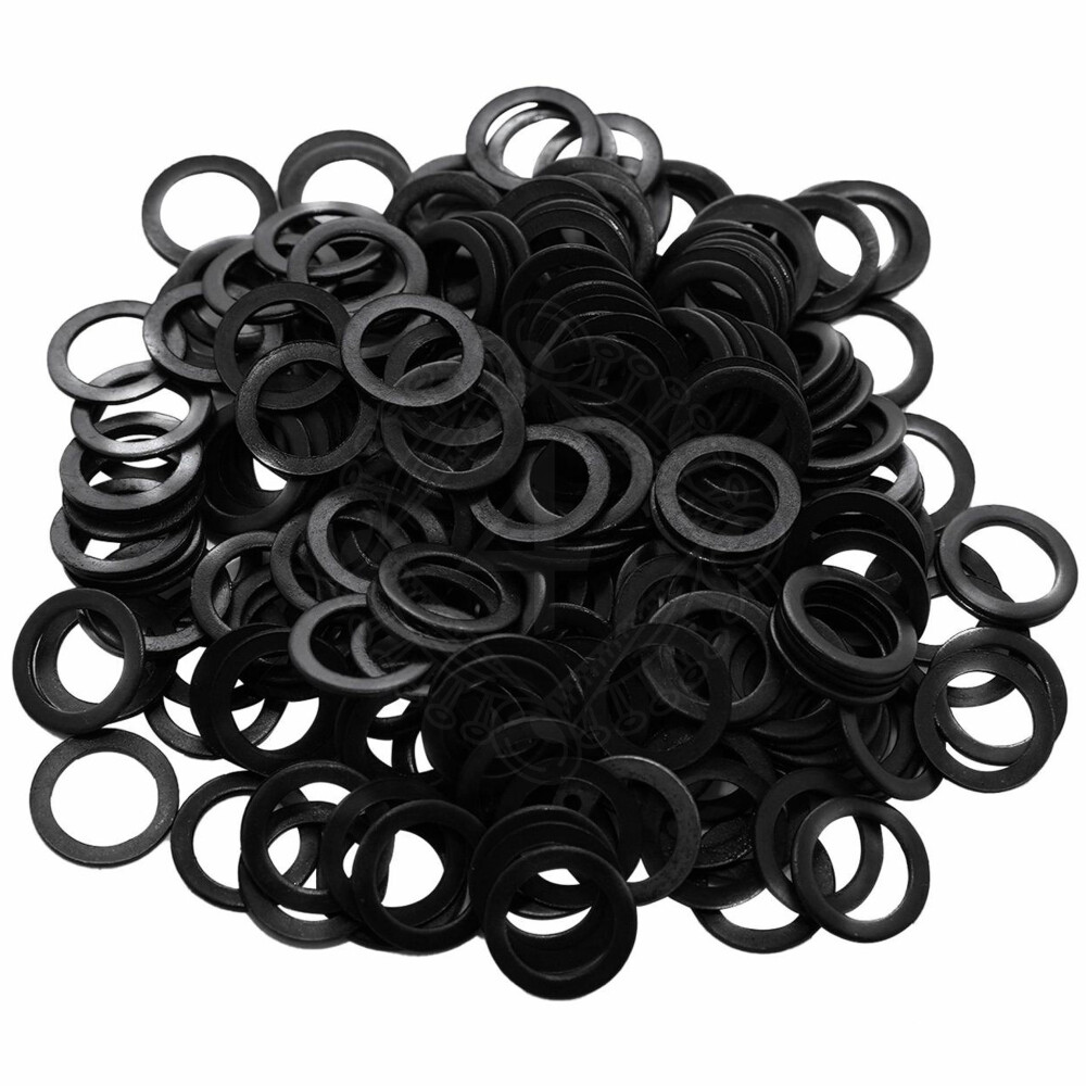 Loose Solid Flat Rings ID 9mm 1.2mm Blackened Mild-steel | Outfit4events