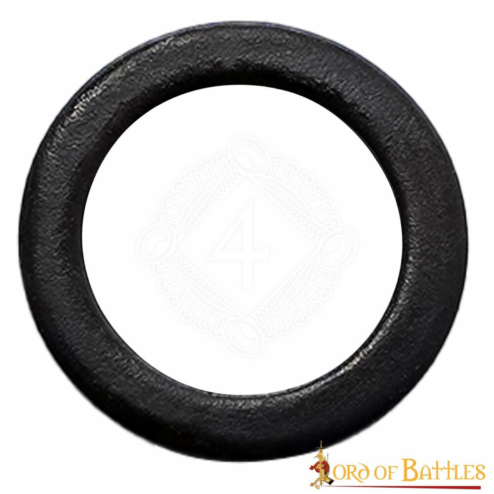 Loose Solid Flat Rings ID 9mm 1.2mm Blackened Mild-steel | Outfit4events
