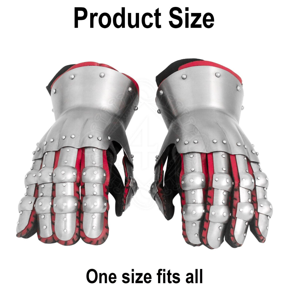 Rytířské rukavice přesýpací hodiny ze 14. století 1,6mm ocel ...