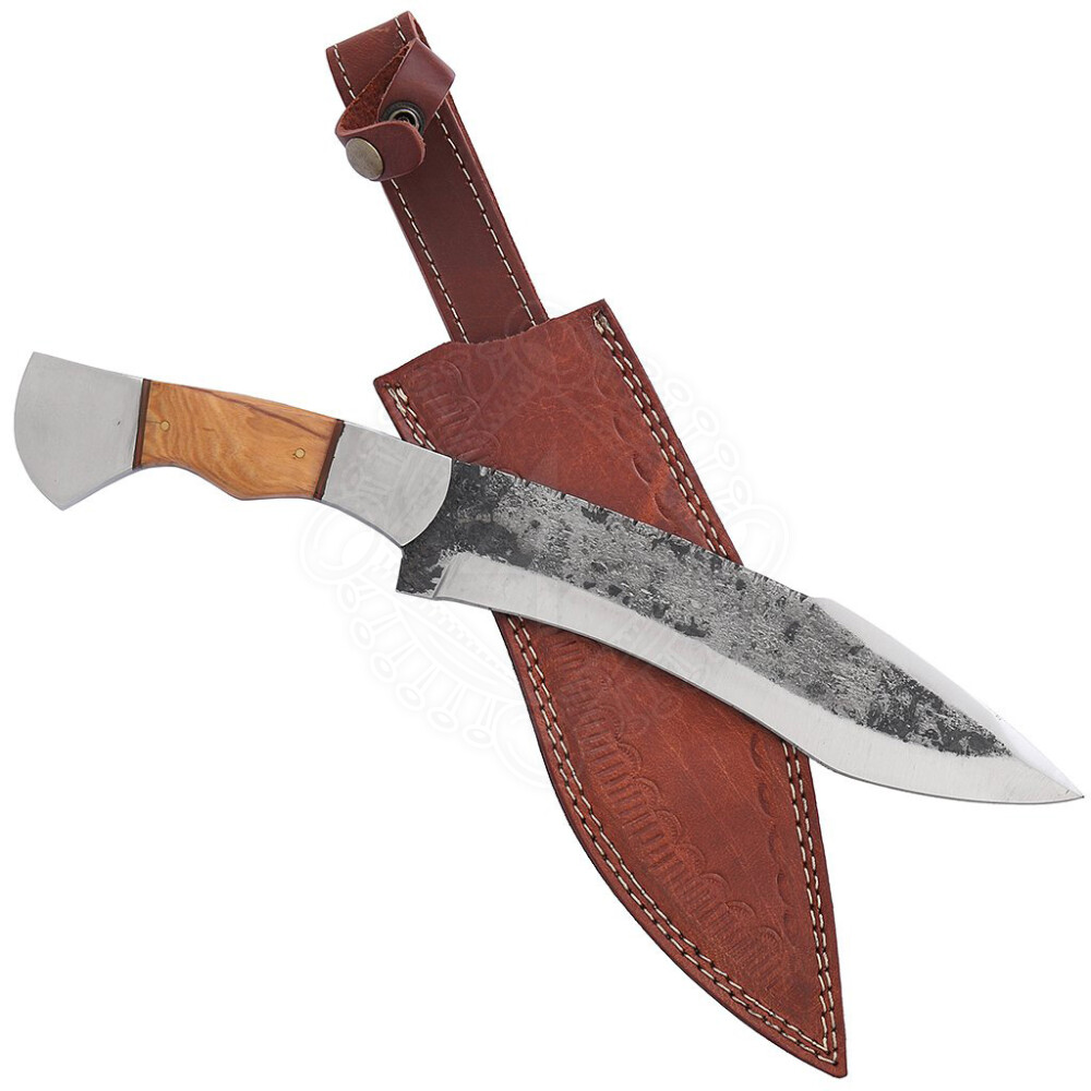 Machete with forged blade and olive handle - Sale | Outfit4Events