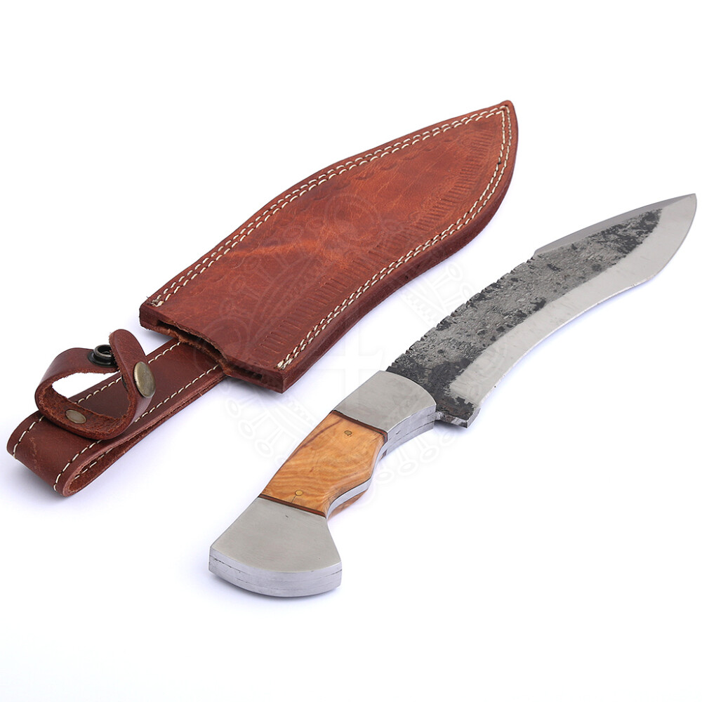 Machete with forged blade and olive handle - Sale | Outfit4Events