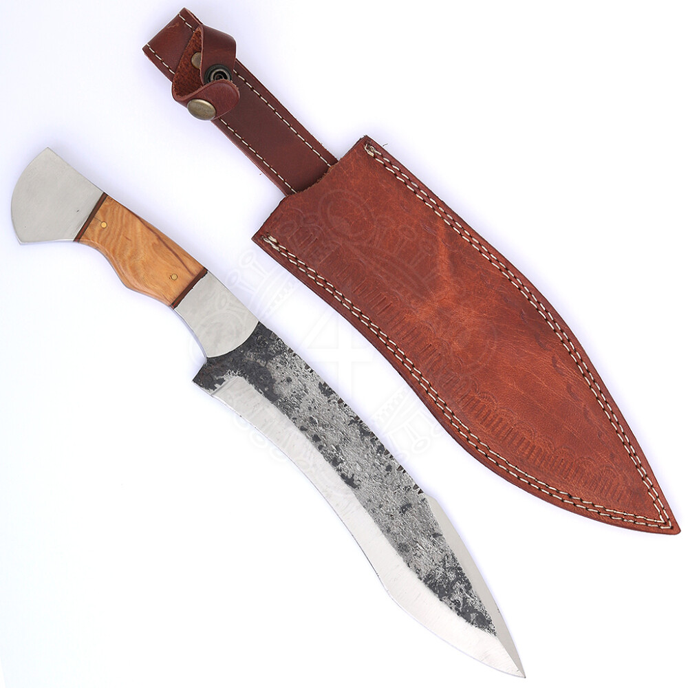 Machete with forged blade and olive handle - Sale | Outfit4Events