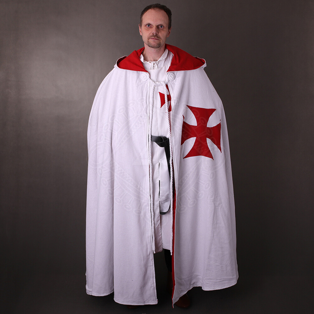 Templar Cape with Hood made of heavy cotton | Outfit4events