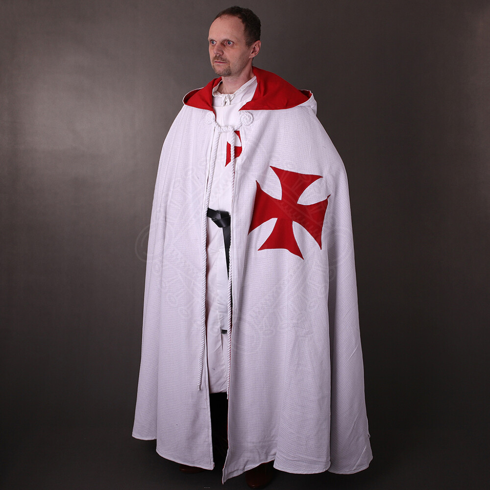 Templar Cape with Hood made of heavy cotton | Outfit4events