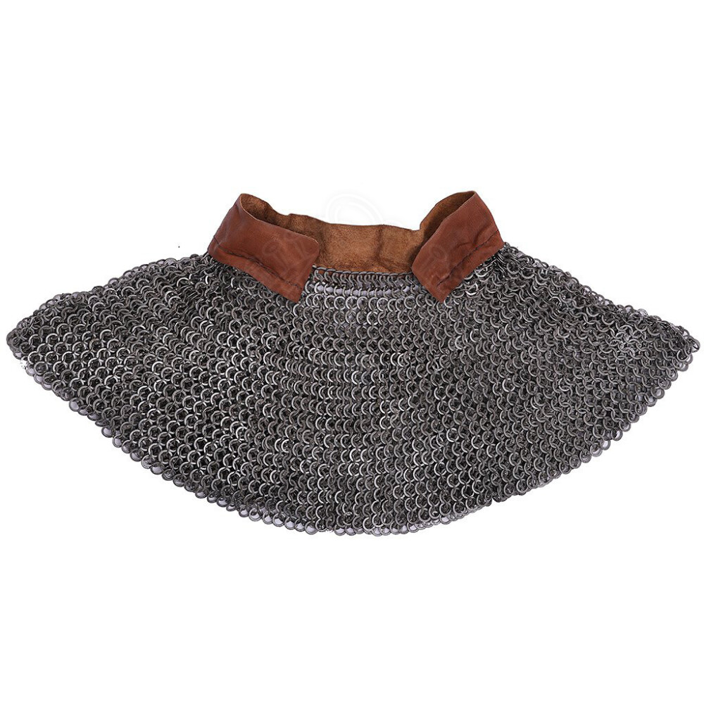 Helmet Aventail from Mild Steel - Alternating Dome Riveted Flat Rings ...