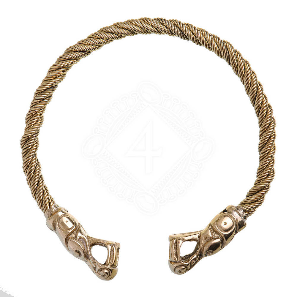 Ancient Celtic Torcs Dragon Heads