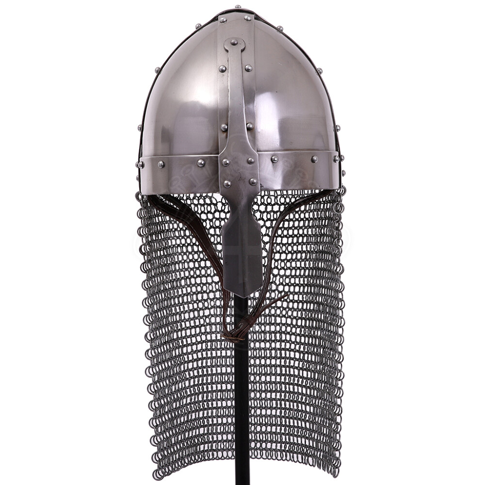 Norman Nasal Riveted plate Helm with Aventail | Outfit4events