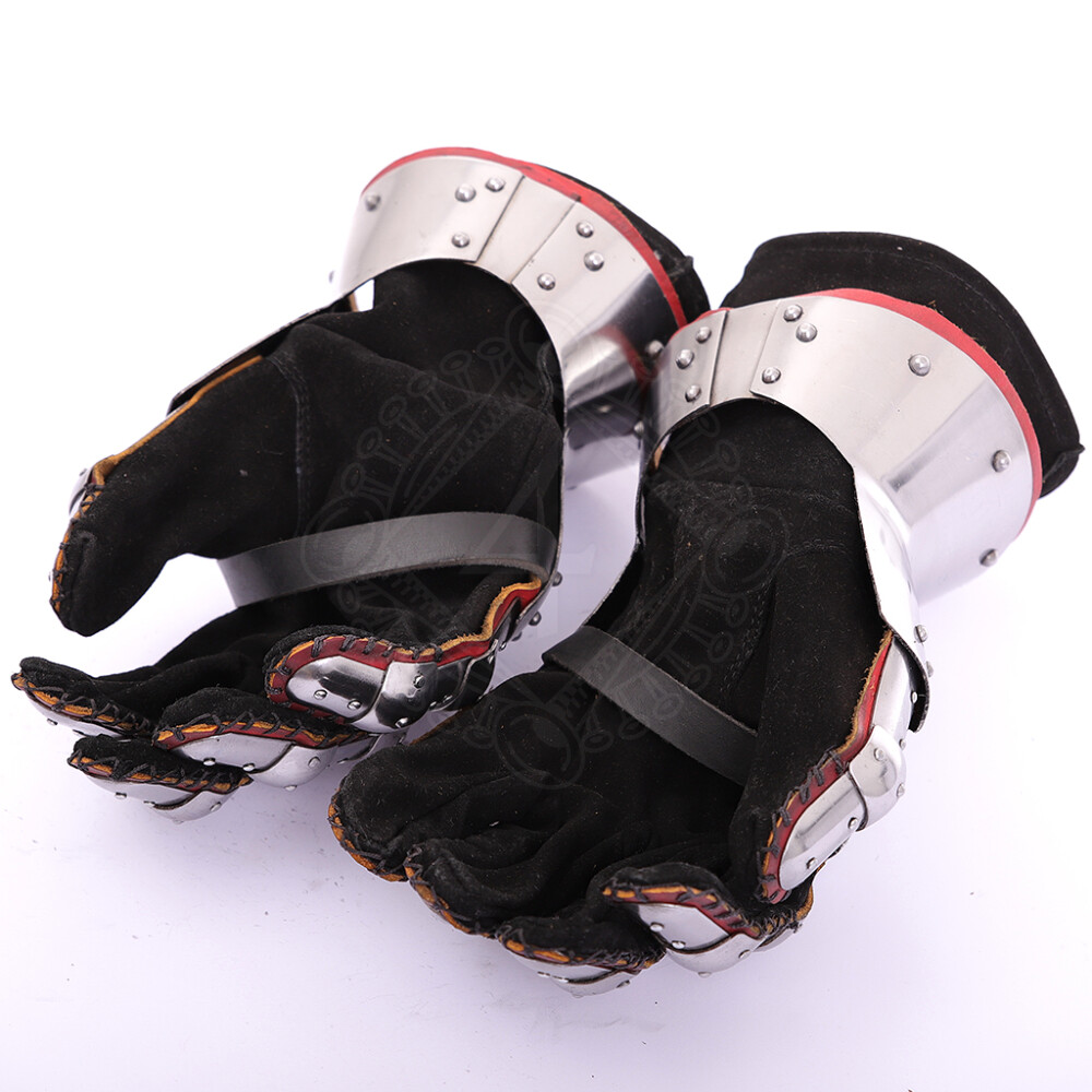 Rytířské rukavice přesýpací hodiny ze 14. století 1,6mm ocel ...