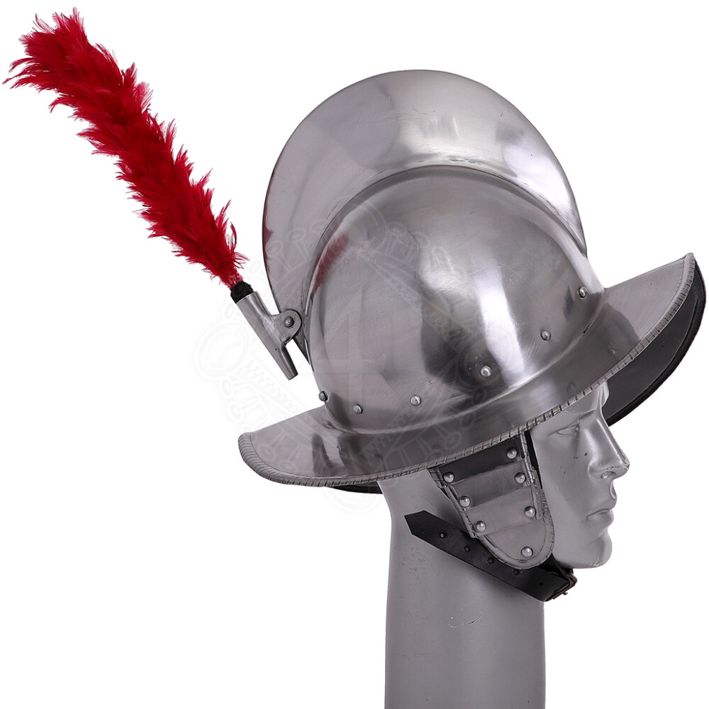 Morion Helm with Red Plume of feathers | Outfit4events