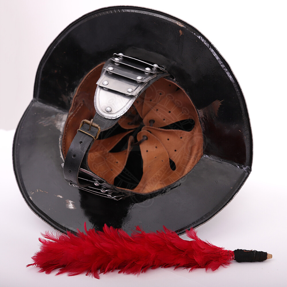 Morion Helm with Red Plume of feathers | Outfit4events