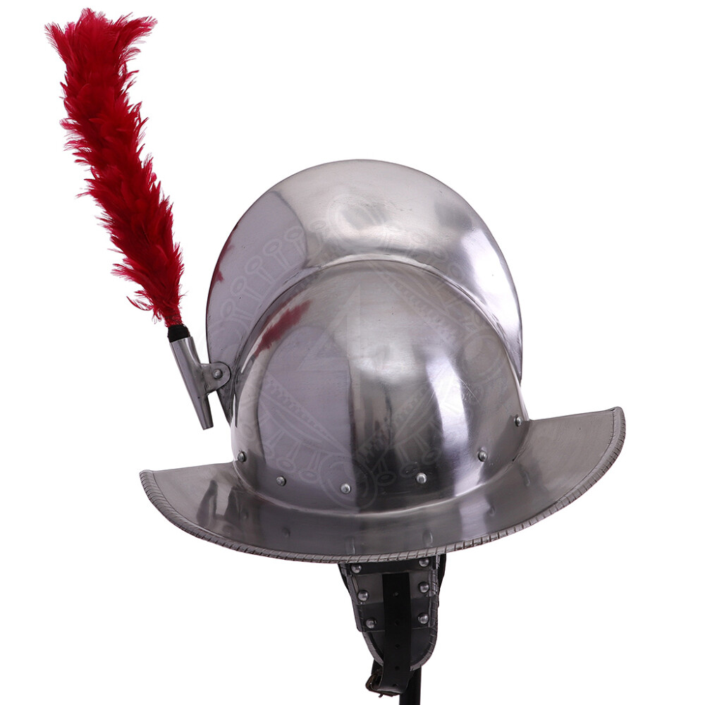 Morion Helm with Red Plume of feathers | Outfit4events