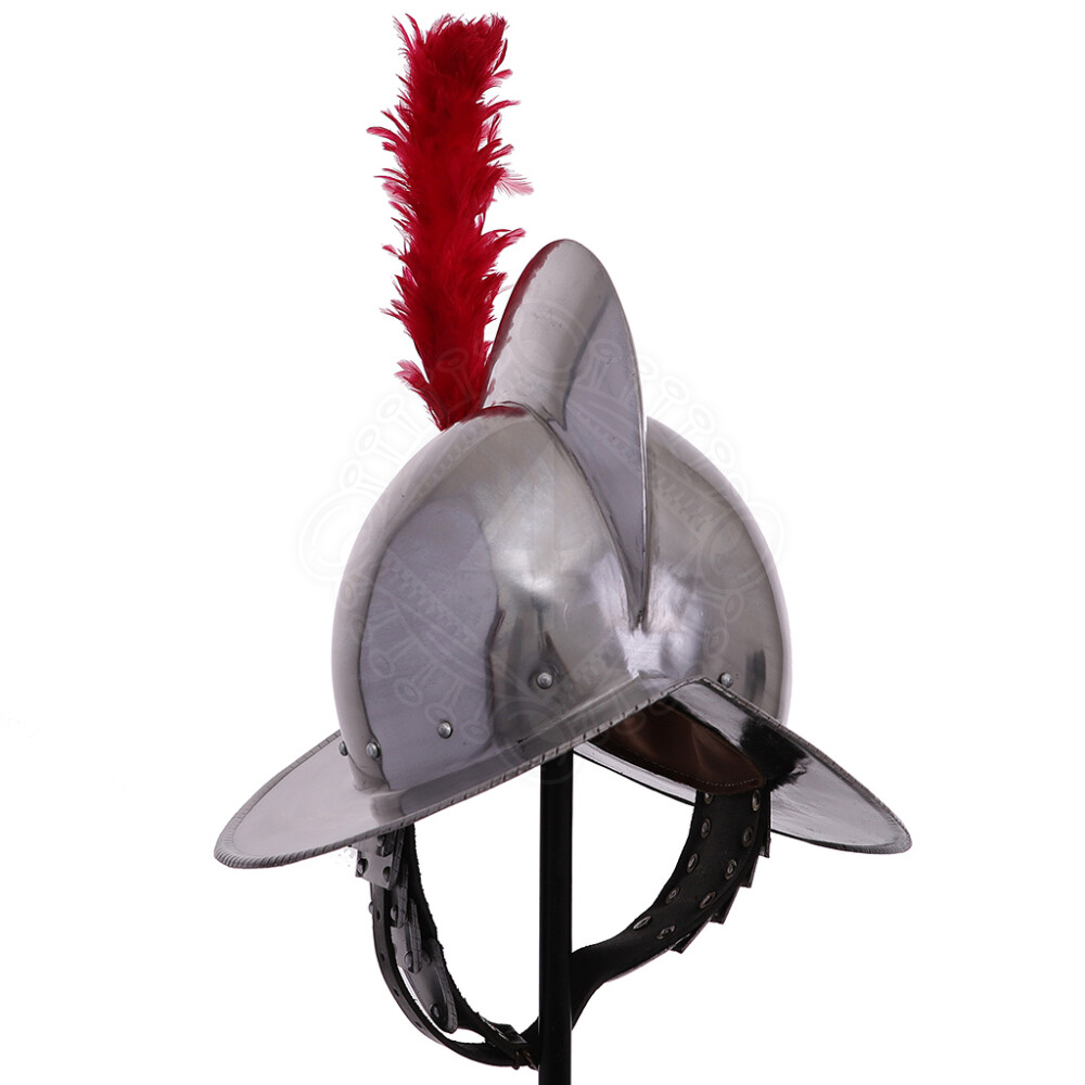 Morion Helm with Red Plume of feathers | Outfit4events