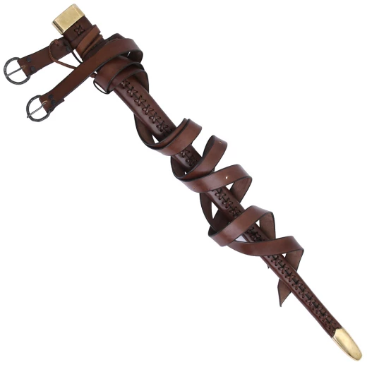 Sword sheath with brass chape and mount black | Outfit4Events