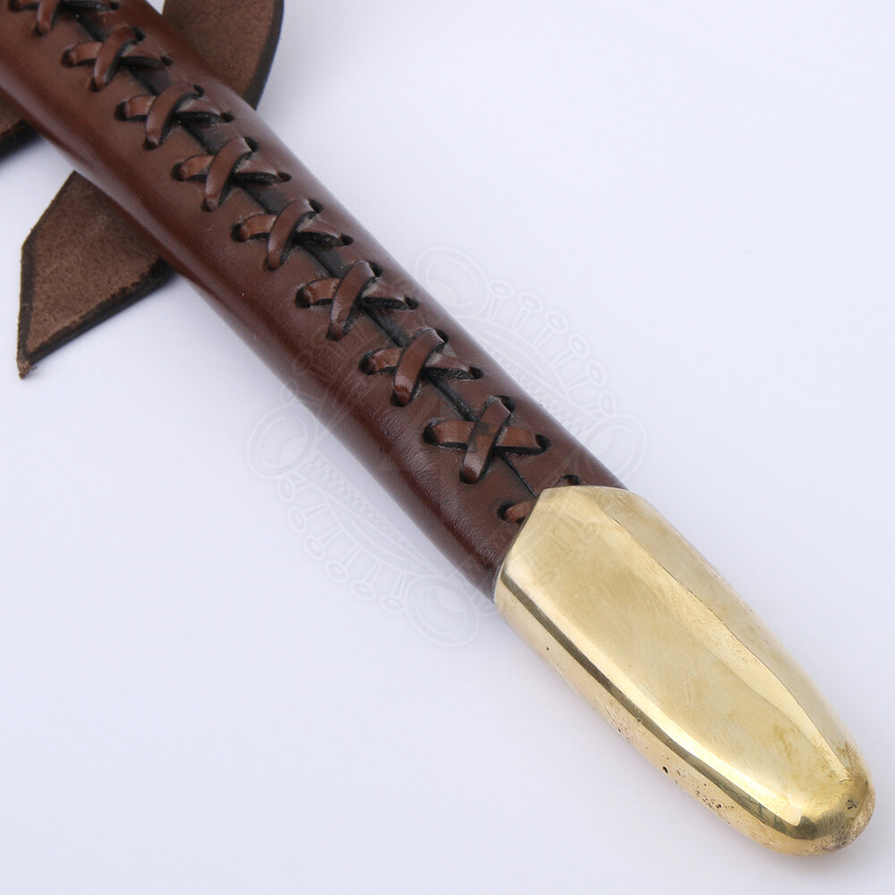 Sword sheath with brass chape and mount black | Outfit4Events