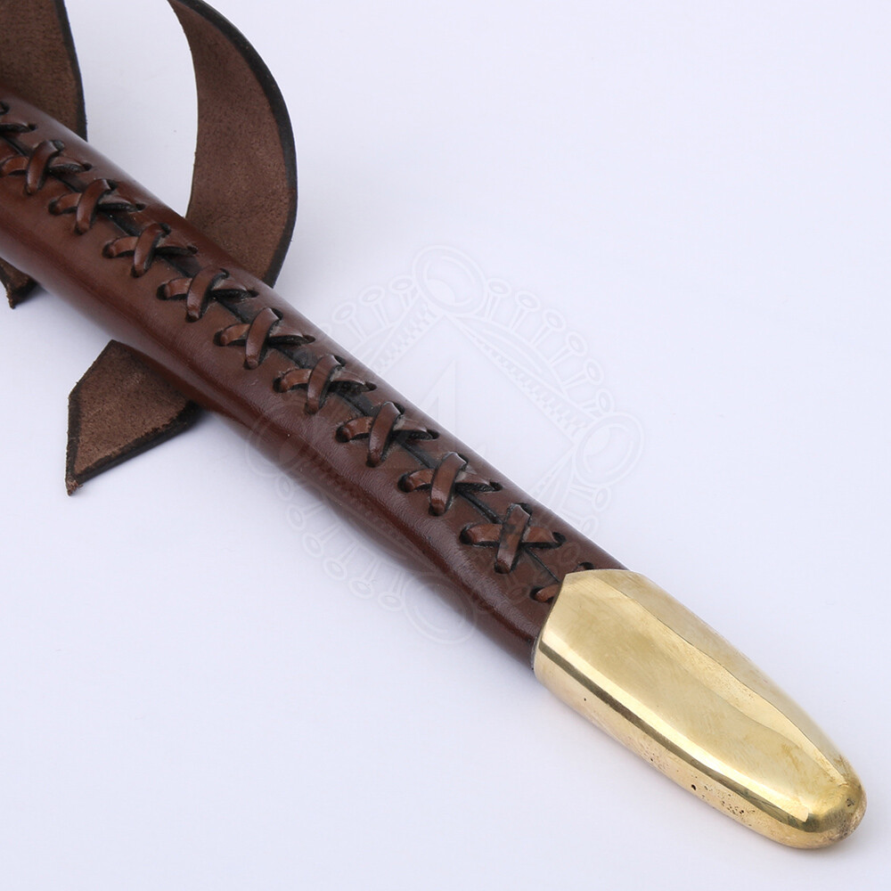 Sword sheath with brass chape and mount black | Outfit4Events