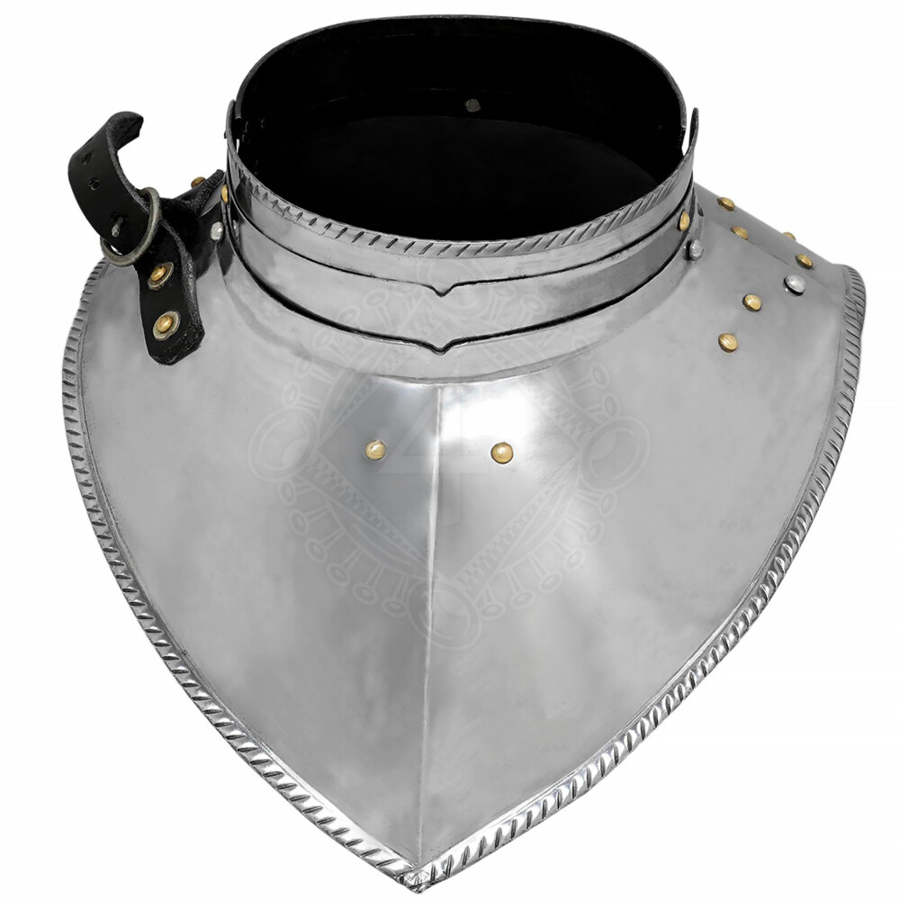 Steel Gorget with articulated stand-up collar, 16 gauge | Outfit4events