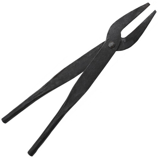 Hand-forged iron blacksmith tongs 33cm | Outfit4events