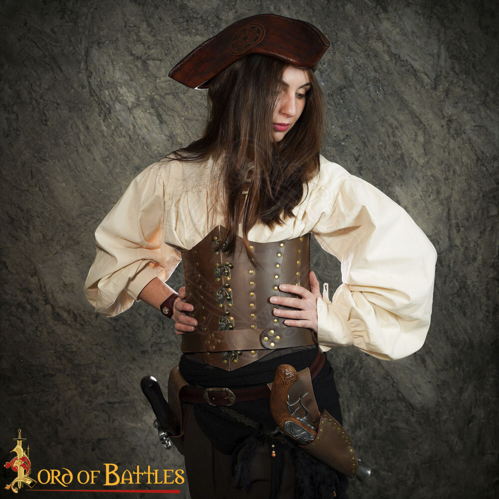 Leather Underbust Corset Pirate Anne Bony | Outfit4events