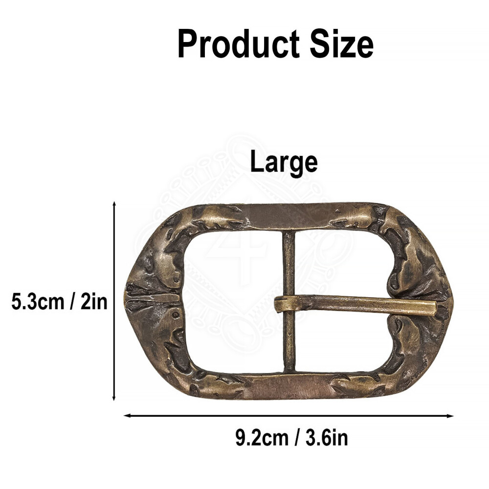 3pcs Rectangular-Oval Double-Loop-Buckles, Antique Brass, 3 sizes ...