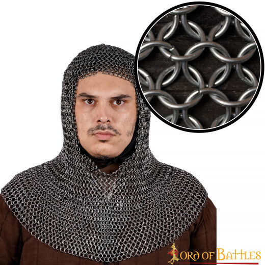 Chainmail Hood Coif Butted Round Wire Ø10mm | Outfit4events