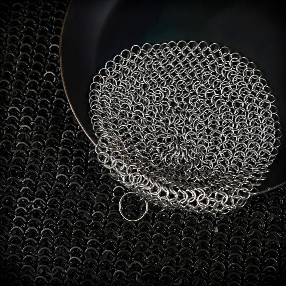 Stainless Steel Chain Mesh Scrubber 12cm Diameter | Outfit4events