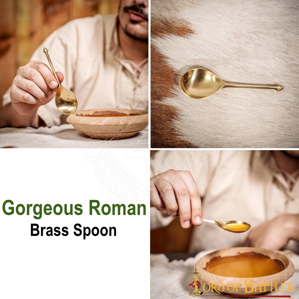 Medieval Brass spoon, 14-15th century - 1Pcs | Outfit4events