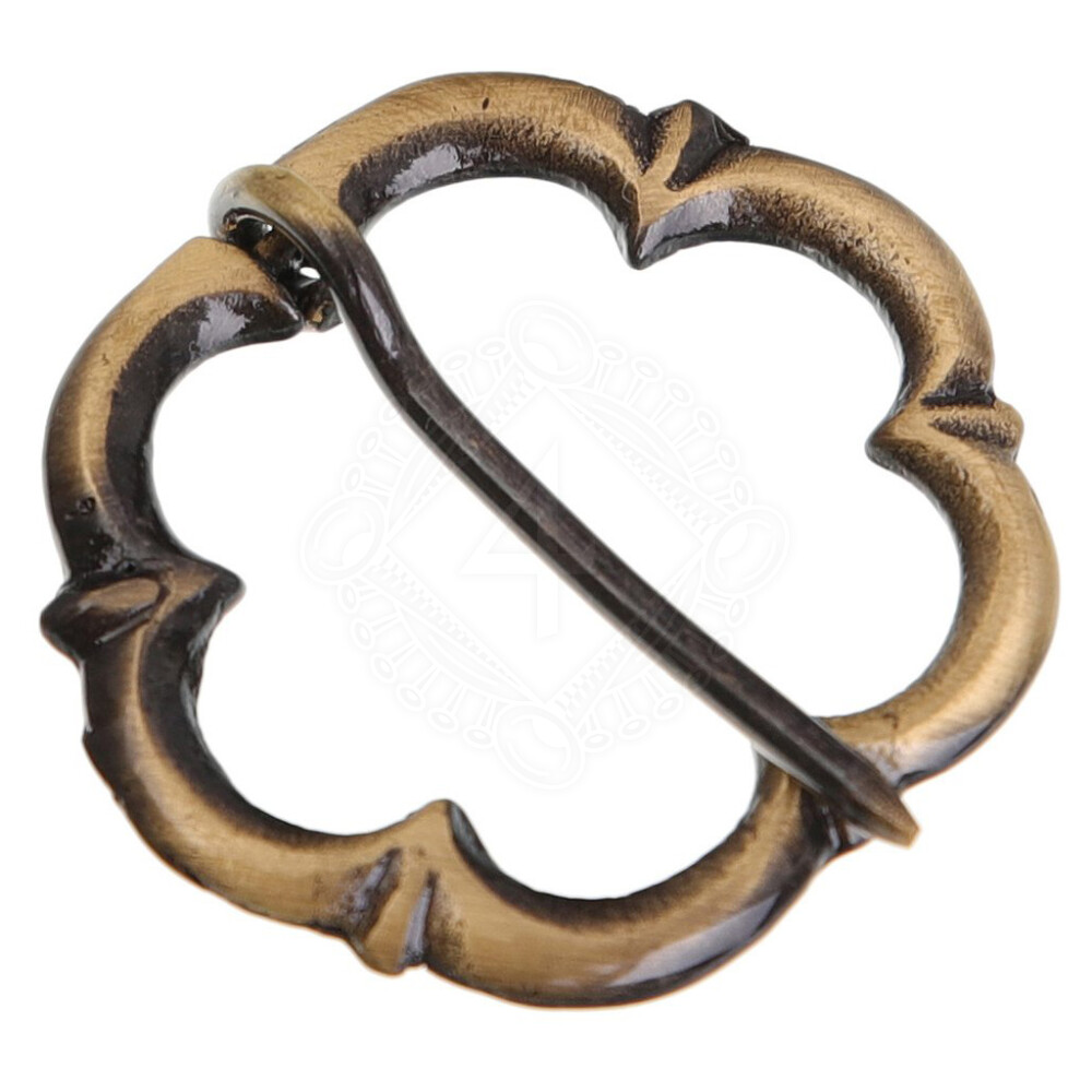 Antique Brass Flower-shaped Ring Buckle - 1Pcs | Outfit4Events