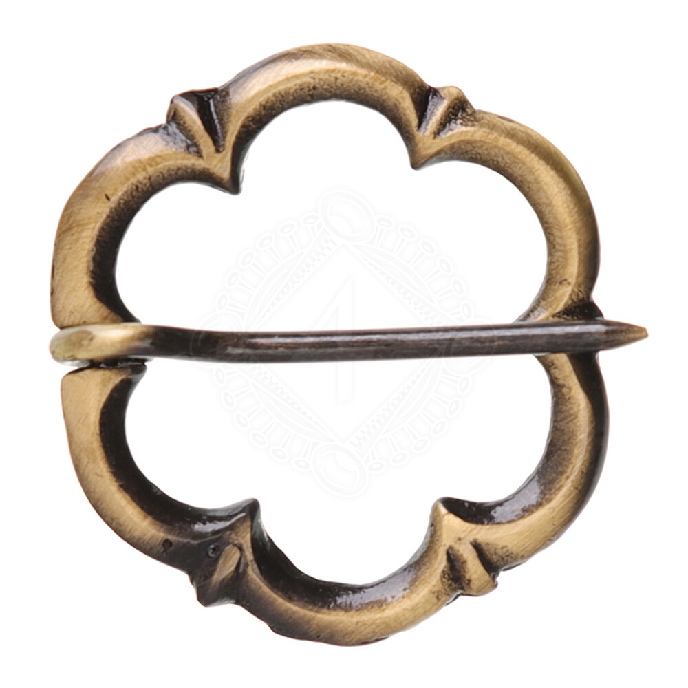Antique Brass Flower-shaped Ring Buckle - 1Pcs | Outfit4Events