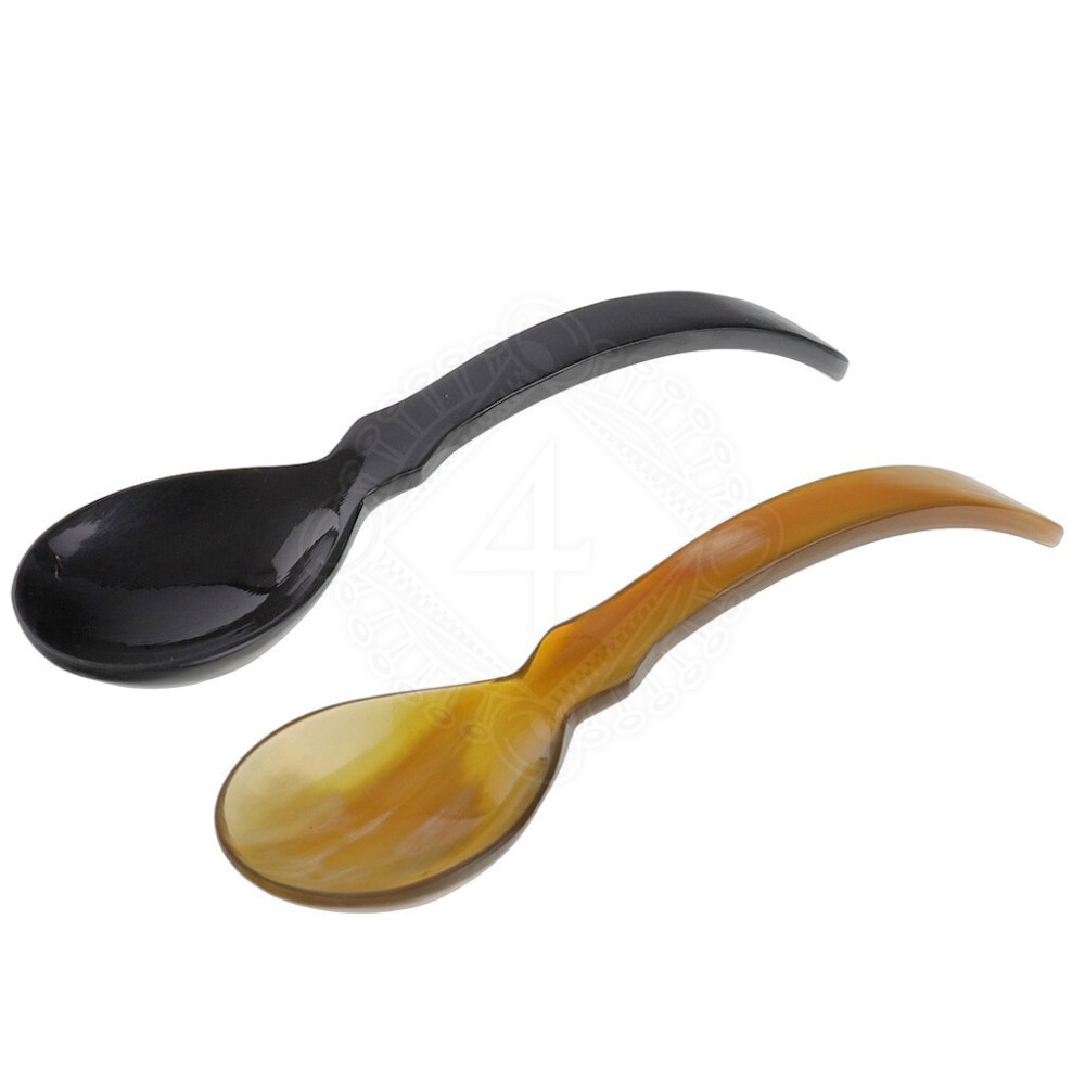 Horn spoon with curved handle, 1pcs | Outfit4events